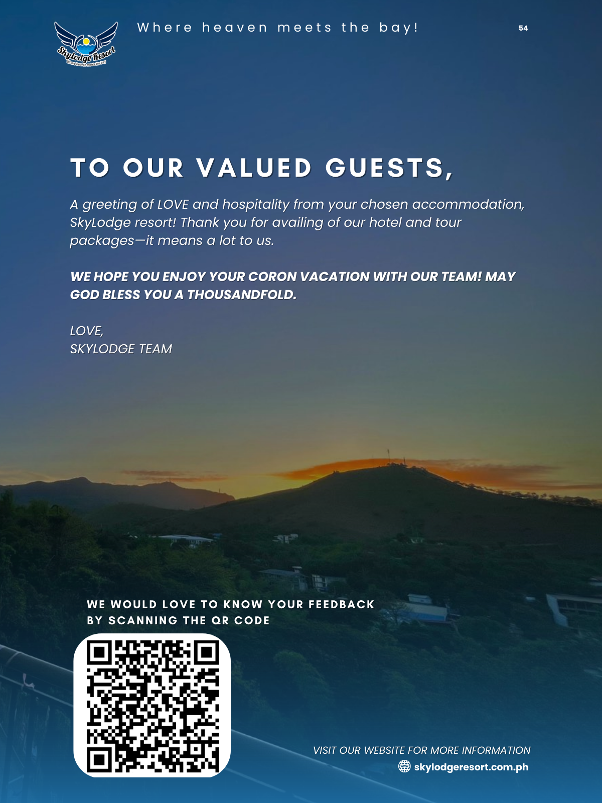 Our compendium | Skylodge Resort